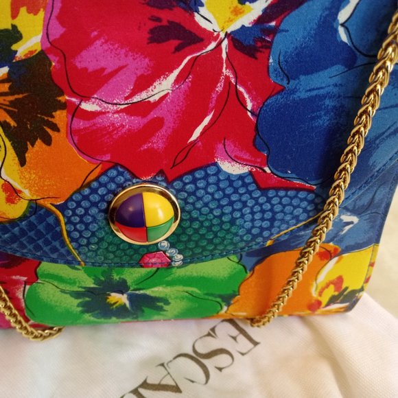 Escada | Bags | Escada Floral Pattern Purse 99s | Poshmark